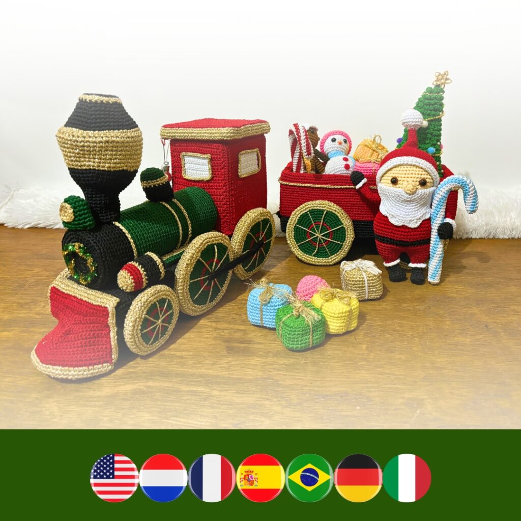 The Crafty Christmas Train crochet pattern - Craftygenesindonesia
