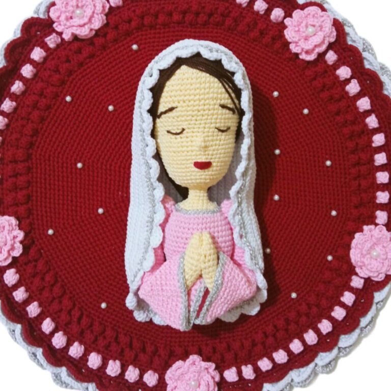 Virgin Mary Rosary crochet pattern - Craftygenesindonesia